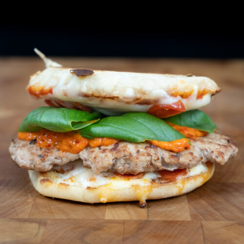 English Muffin Pizza Turkey Smash Burger - The Grill Dads